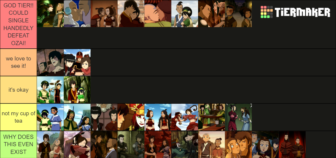 Avatar The Last Airbender Ships Tier List (Community Rankings) - TierMaker