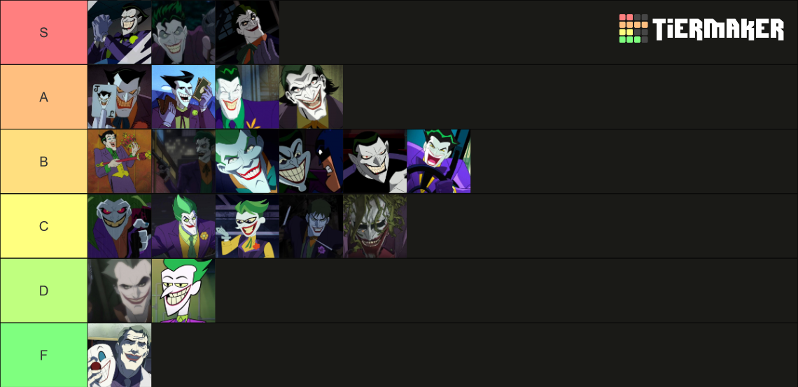 Every Joker design Tier List (Community Rankings) - TierMaker Every Joker design Tier List (Community Rankings) - TierMaker