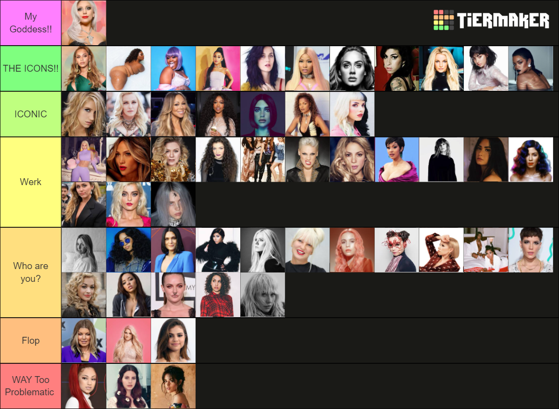 POP DIVAS Tier List (Community Rankings) - TierMaker