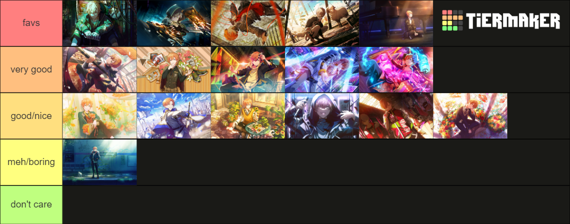 Akito Shinonome four and three star card project sekai Tier List ...