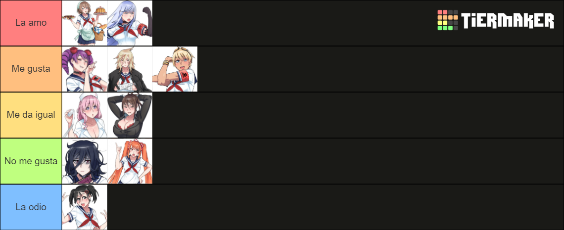 Yandere Simulator Rivals Tier List Community Rankings Tiermaker