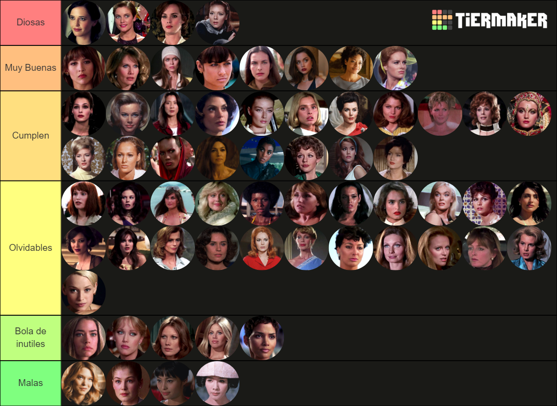 The Bond Girls Tier List (Community Rankings) - TierMaker
