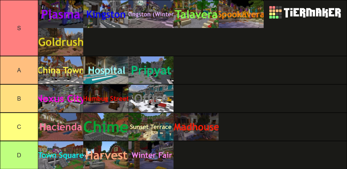 Hive Hide And Seek Bedrock Maps Tier List Community Rankings Tiermaker 4299