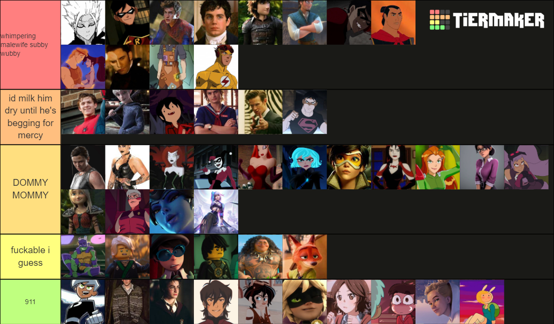 jess and audrey fictional crushes Tier List (Community Rankings) - TierMaker