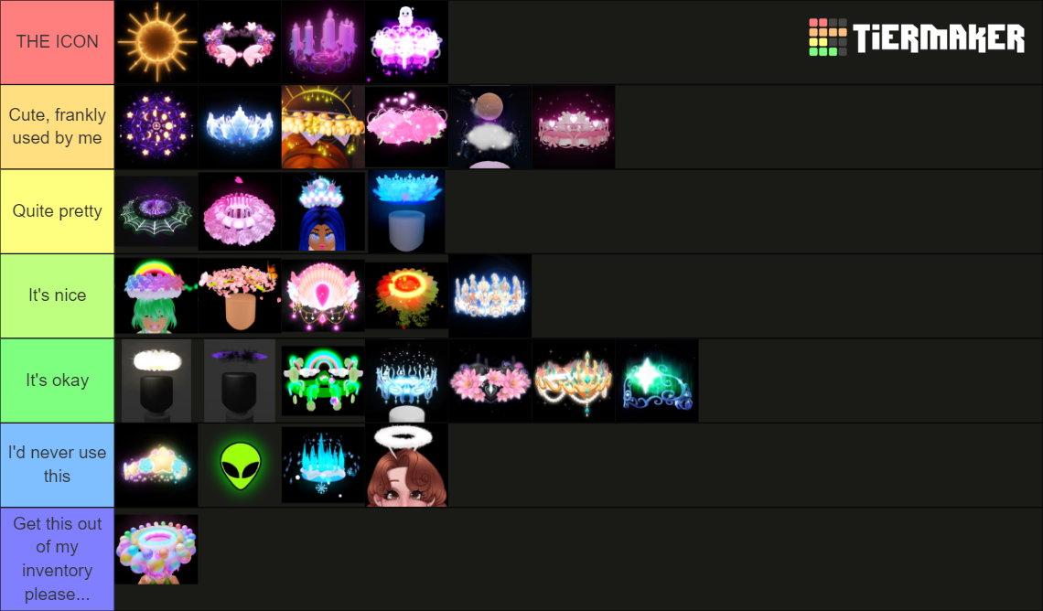 (2023) Royale High Halos Tier List (Community Rankings) - TierMaker