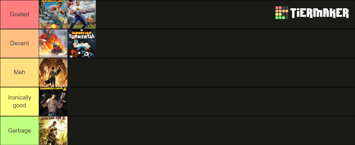 Undisputed factual Serious Sam Tier List (Community Rankings) - TierMaker Undisputed factual Serious Sam Tier List (Community Rankings) - TierMaker