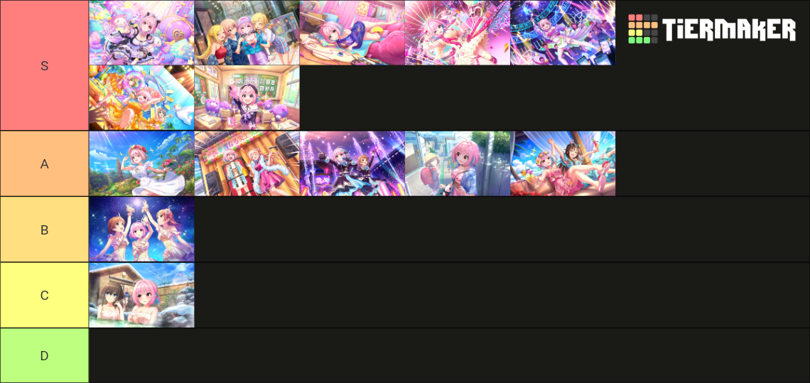 Riamu Yumemi Cards Deresute Tier List (Community Rankings) - TierMaker
