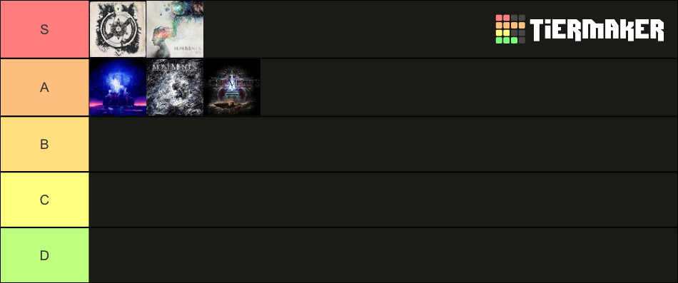 Monuments albums Tier List (Community Rankings) - TierMaker