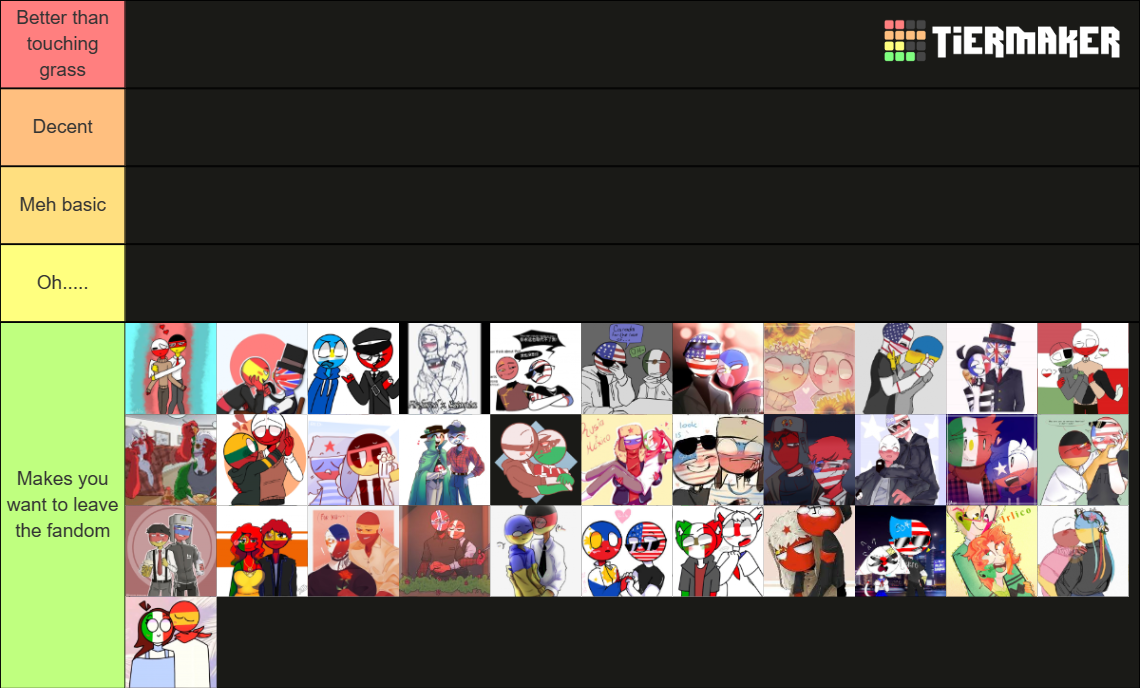 Rank countryhumans ships Tier List (Community Rankings) - TierMaker