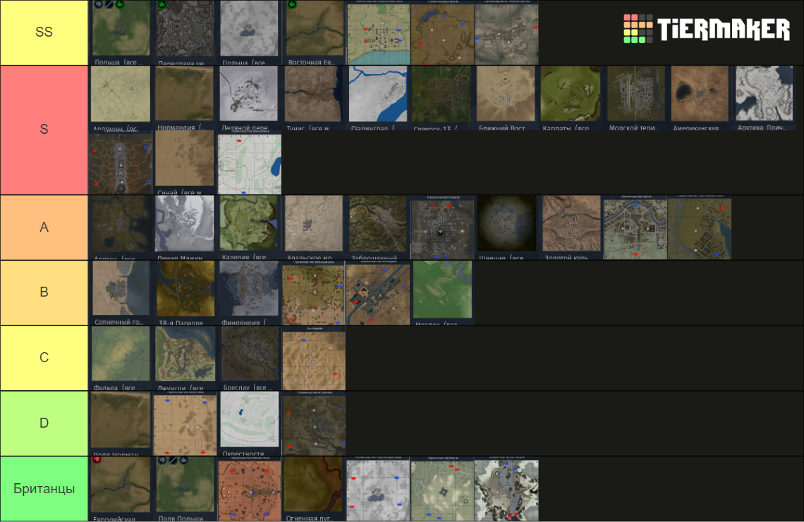 WarThunder maps Tier List (Community Rankings) - TierMaker