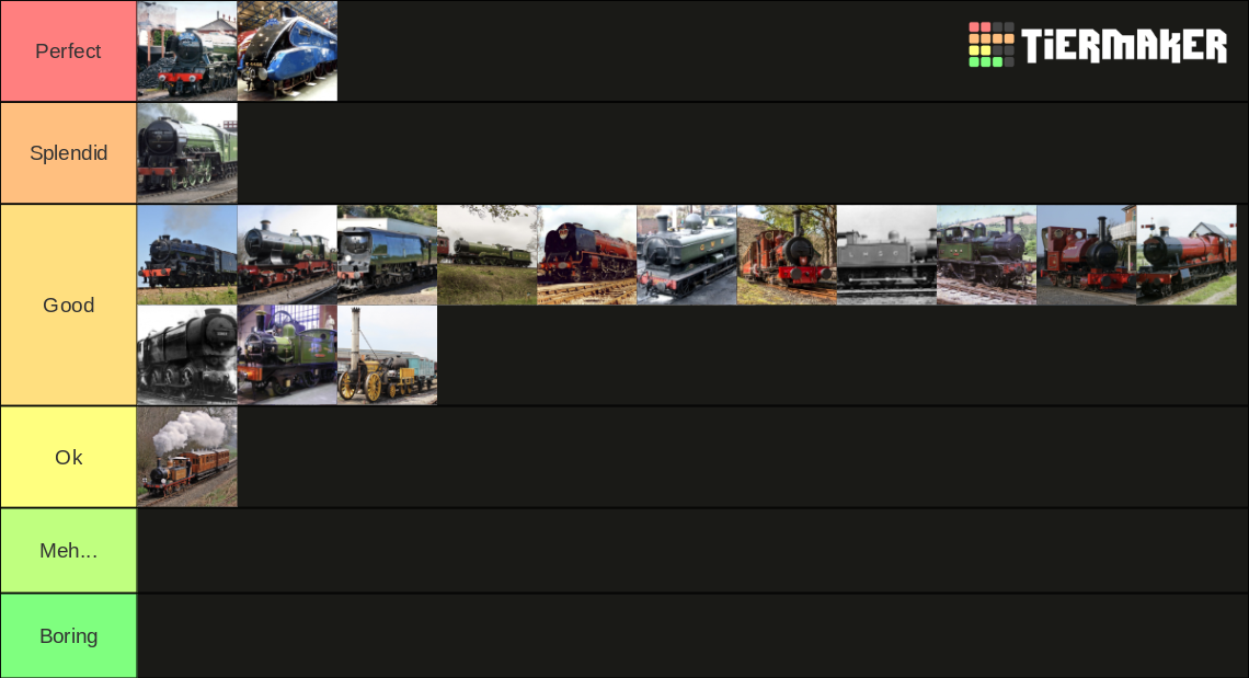 Legendary British Steam Engines Tier List (Community Rankings) - TierMaker