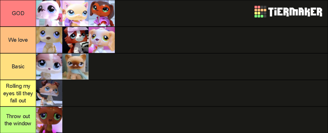 LPS popular character ranking Tier List (Community Rankings) - TierMaker