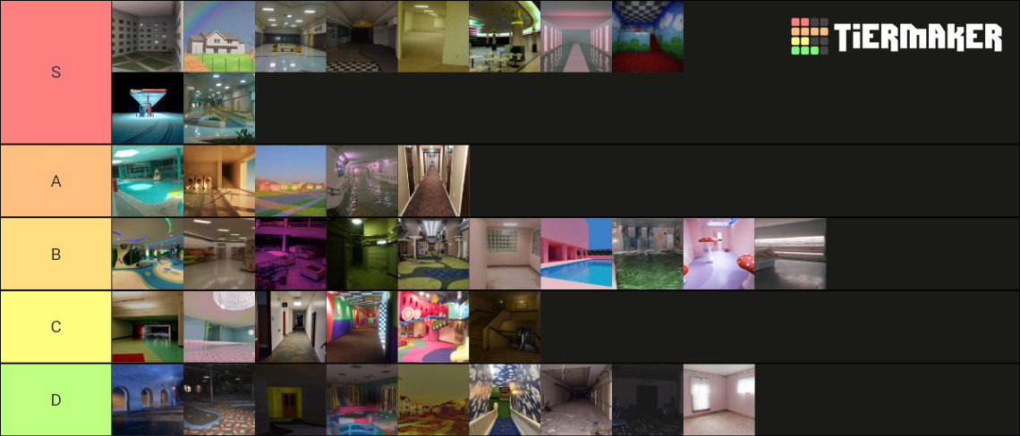Liminal Spaces/Backrooms Tier List (Community Rankings) - TierMaker Liminal Spaces/Backrooms Tier List (Community Rankings) - TierMaker