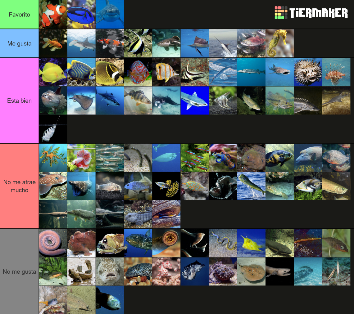 Fish Tier List (Community Rankings) - TierMaker