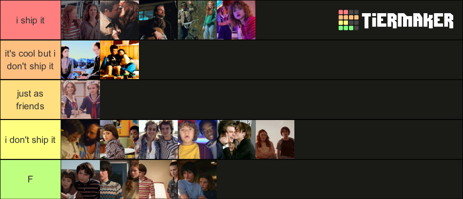 stranger things ships Tier List (Community Rankings) - TierMaker