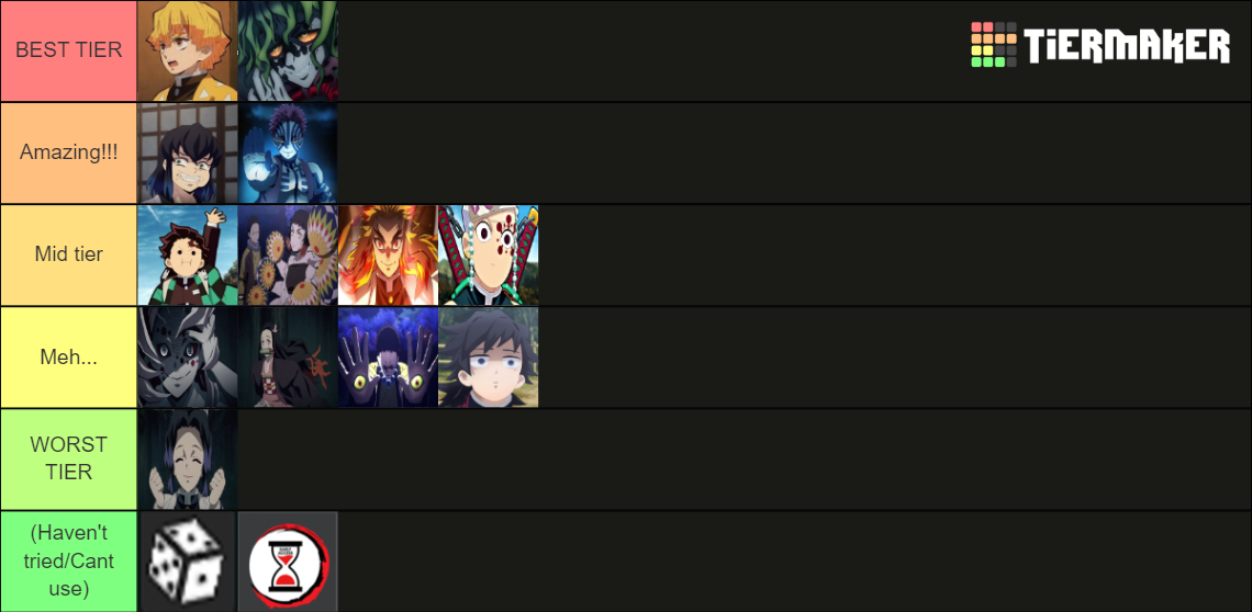 Rogue Demon (Inosuke Update) Tier List (Community Rankings) - TierMaker