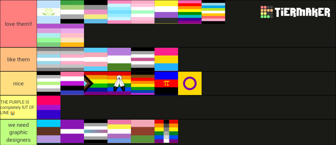 Ultimate Pride Flag Ranking Tier List (Community Rankings) - TierMaker