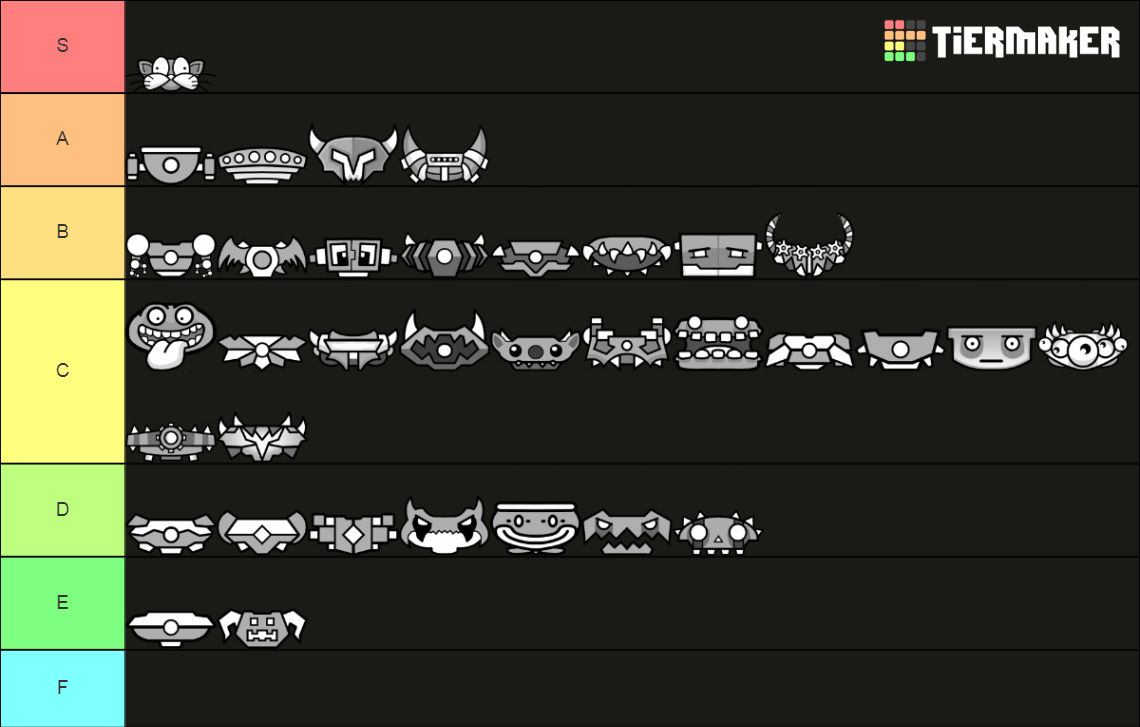 Geometry Dash UFOs but with nice square images Tier List (Community ...