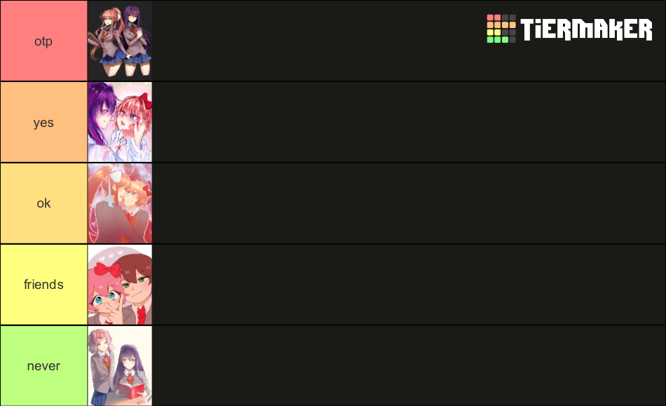 ddlc ship ( doki doki literature club ) Tier List (Community Rankings ...