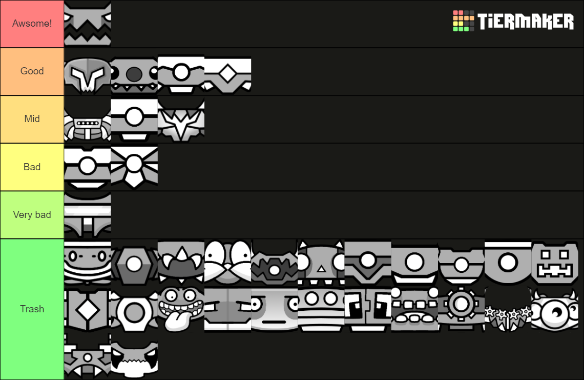 Geometry Dash UFOs Tier List (Community Rankings) - TierMaker