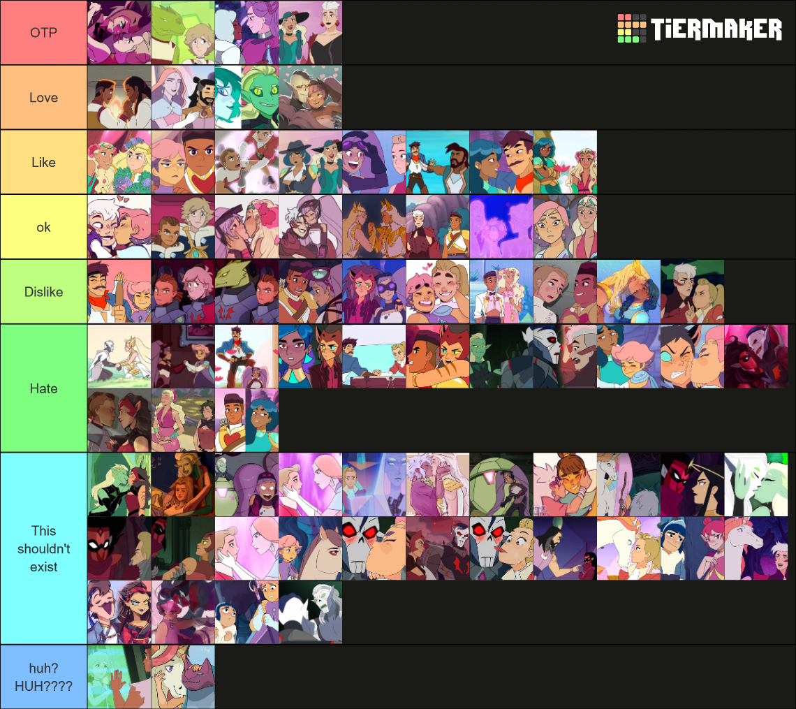 She-ra & The Princesses of Power: Couples/Ship Tier List (Community ...