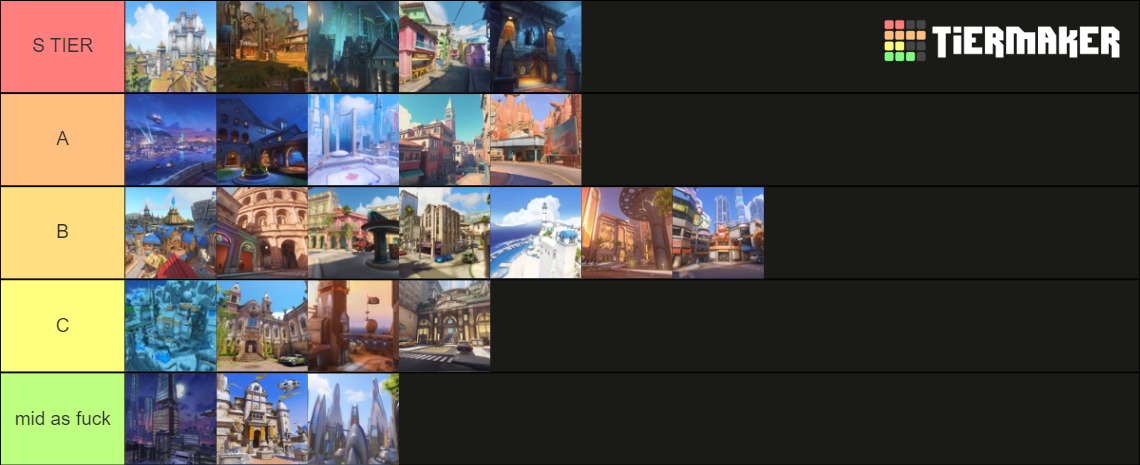 Overwatch Maps Tier List (Community Rankings) - TierMaker