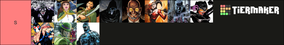 Batman's Rogues' Gallery Tier List (Community Rankings) - TierMaker