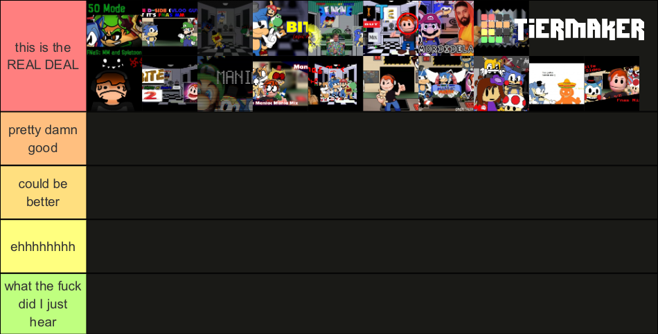 Every Five Nights at Sonic's FNF Bite Mix Tier List (Community Rankings ... Every Five Nights at Sonic's FNF Bite Mix Tier List (Community Rankings ...