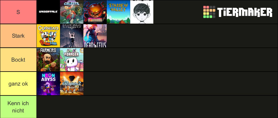 Indie Game Ranking Tier List (Community Rankings) - TierMaker