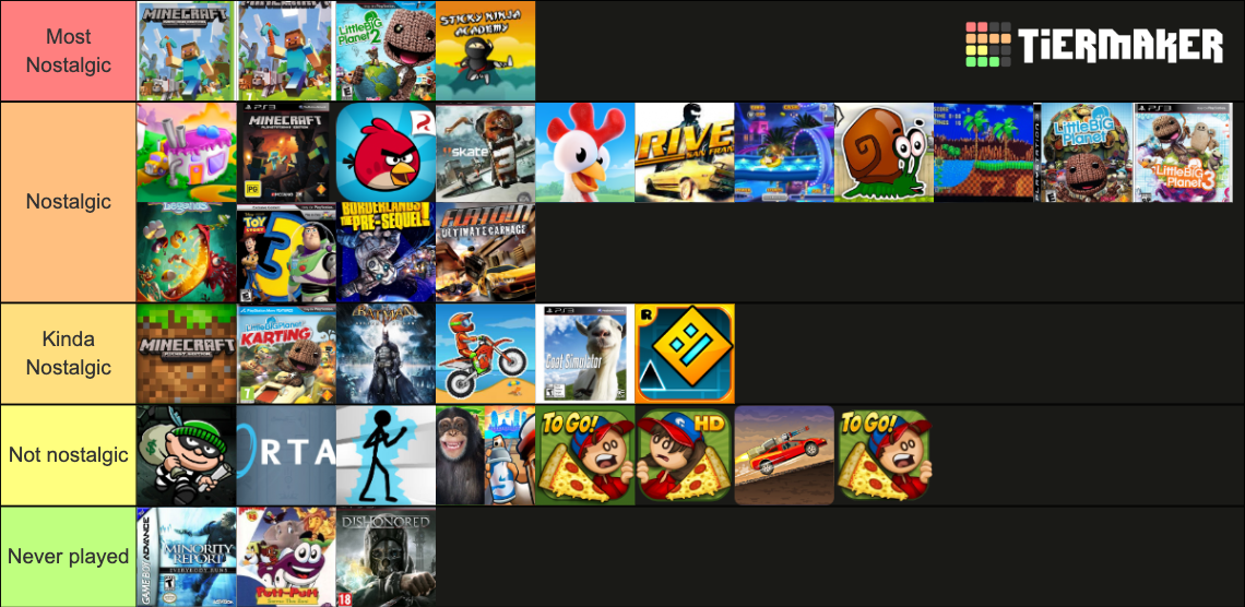 nostalgic video games