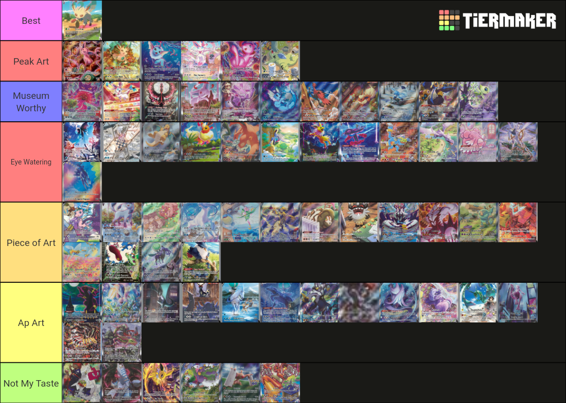Pokemon Alternate Art Cards Tier List (Community Rankings) - TierMaker