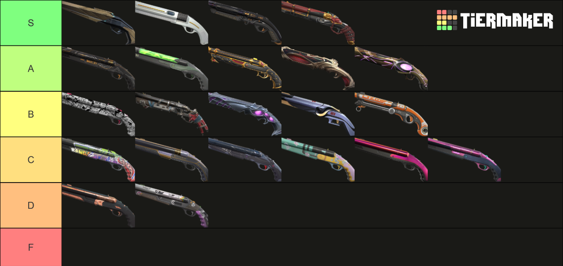 Valorant Shorty Skins (June 2023) Tier List (Community Rankings ...