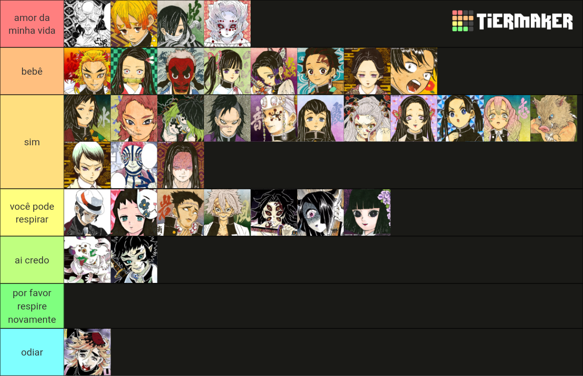 Demon Slayer (Kimetsu No Yaiba) Tier List (Community Rankings) - TierMaker