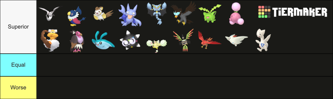 All Shiny Flying Type Pokemon (Gen 1-Gen 9, May 2023) Tier List ...