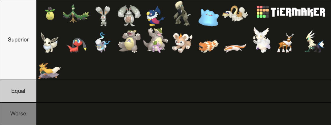 All Shiny Normal Type Pokemon (Gen 1-Gen 9, May 2023) Tier List ...