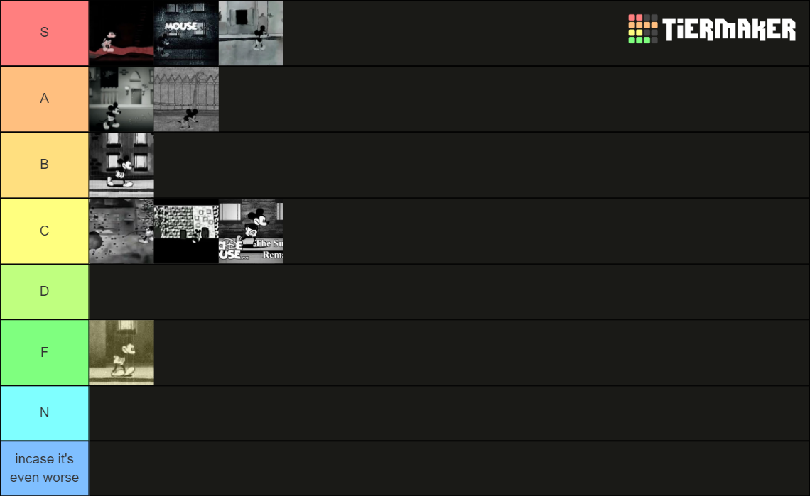 suicide mouse ranking Tier List (Community Rankings) - TierMaker