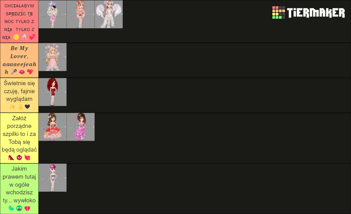 Pakiety walentynkowe MSP Tier List (Community Rankings) - TierMaker