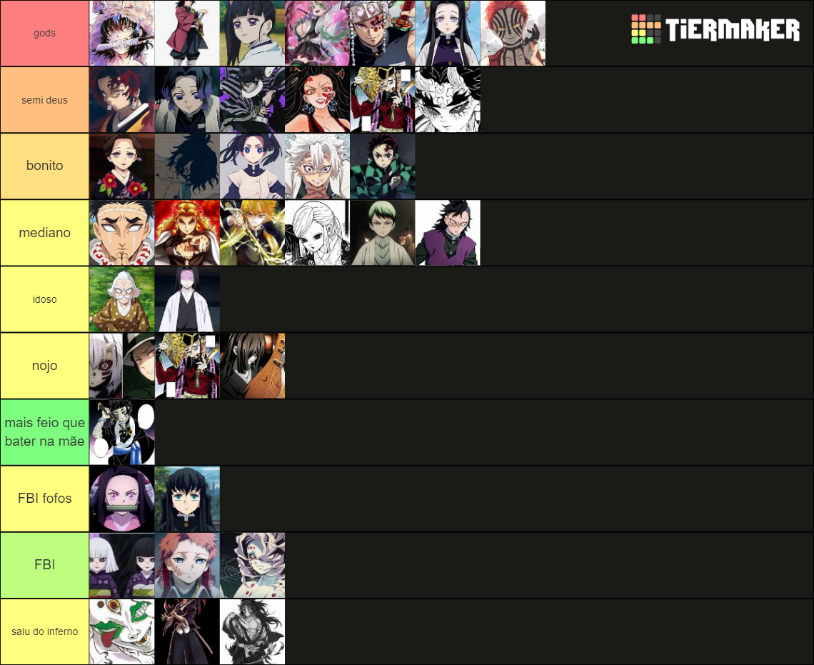 demon slayer beleza Tier List (Community Rankings) - TierMaker