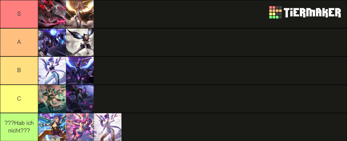 Kaisa Skins Tier List (Community Rankings) - TierMaker