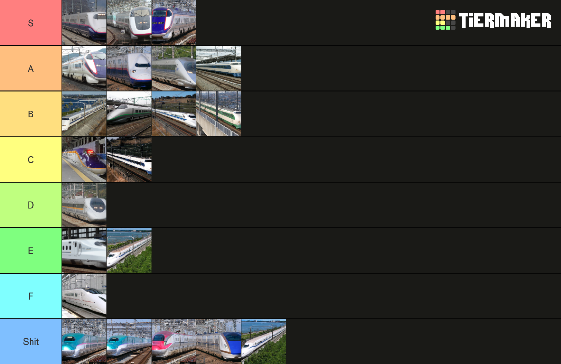Japan Shinkansen Tier List (Community Rankings) - TierMaker