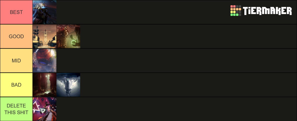D2 DUNGEONS Tier List (Community Rankings) - TierMaker