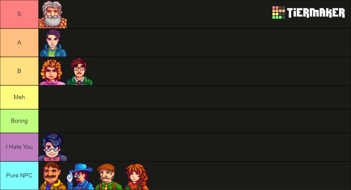 Stardew Valley NPC Tier List (Community Rankings) - TierMaker
