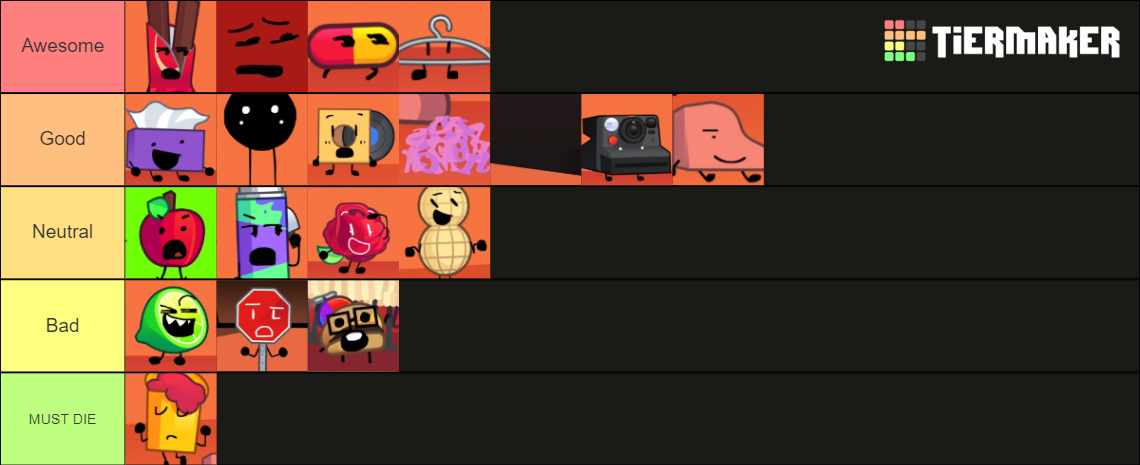 B.U.R.N.E.R. object show [sacri] Tier List (Community Rankings) - TierMaker