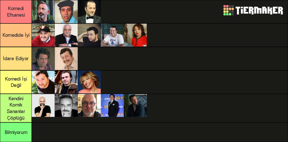Türk Komedyenler Tier List (Community Rankings) - TierMaker