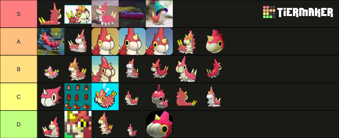 All Wurmple In-Game Sprites/Appearances Tier List (Community Rankings ...
