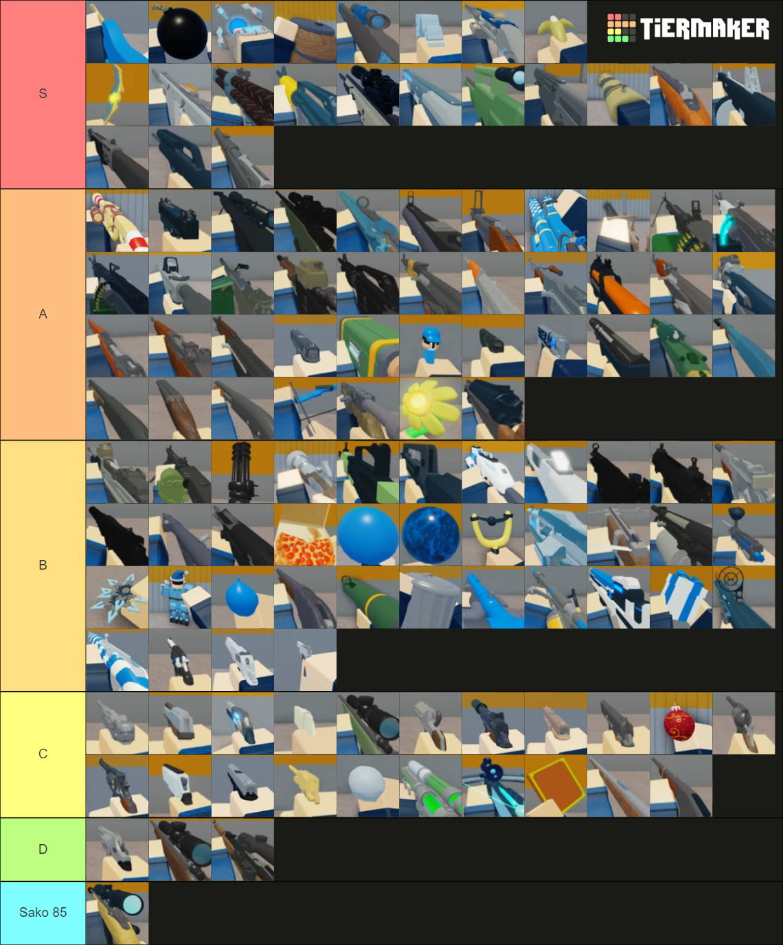 All Arsenal Guns Of 2022! Tier List (Community Rankings) - TierMaker