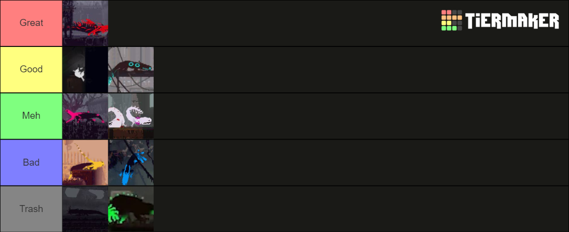Rain World Lizards Tier List (Community Rankings) - TierMaker