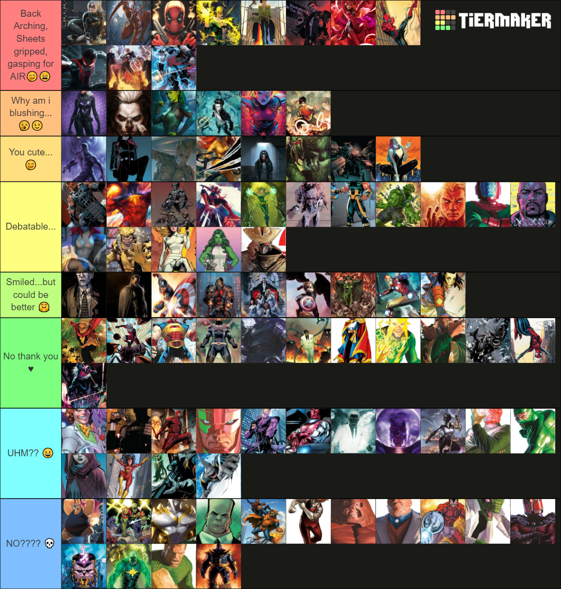Marvel Characters Tier List (Community Rankings) - TierMaker