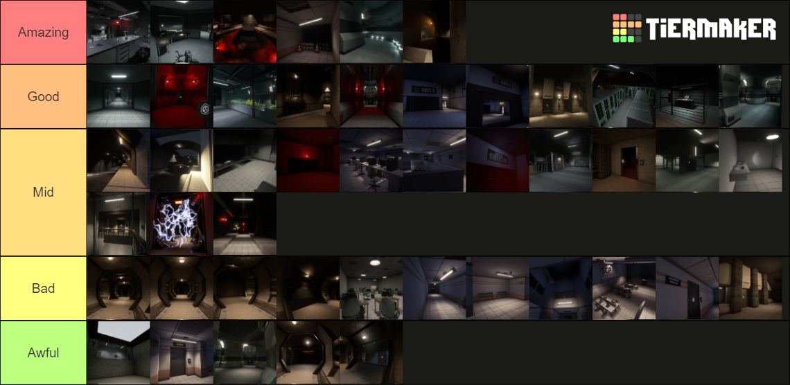 SCP SL 13.1 rooms tierlist Tier List (Community Rankings) - TierMaker SCP SL 13.1 rooms tierlist Tier List (Community Rankings) - TierMaker