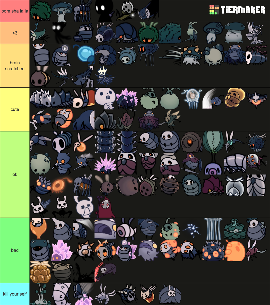 The Ultimate Hollow Knight Enemies Tier List (Community Rankings ...